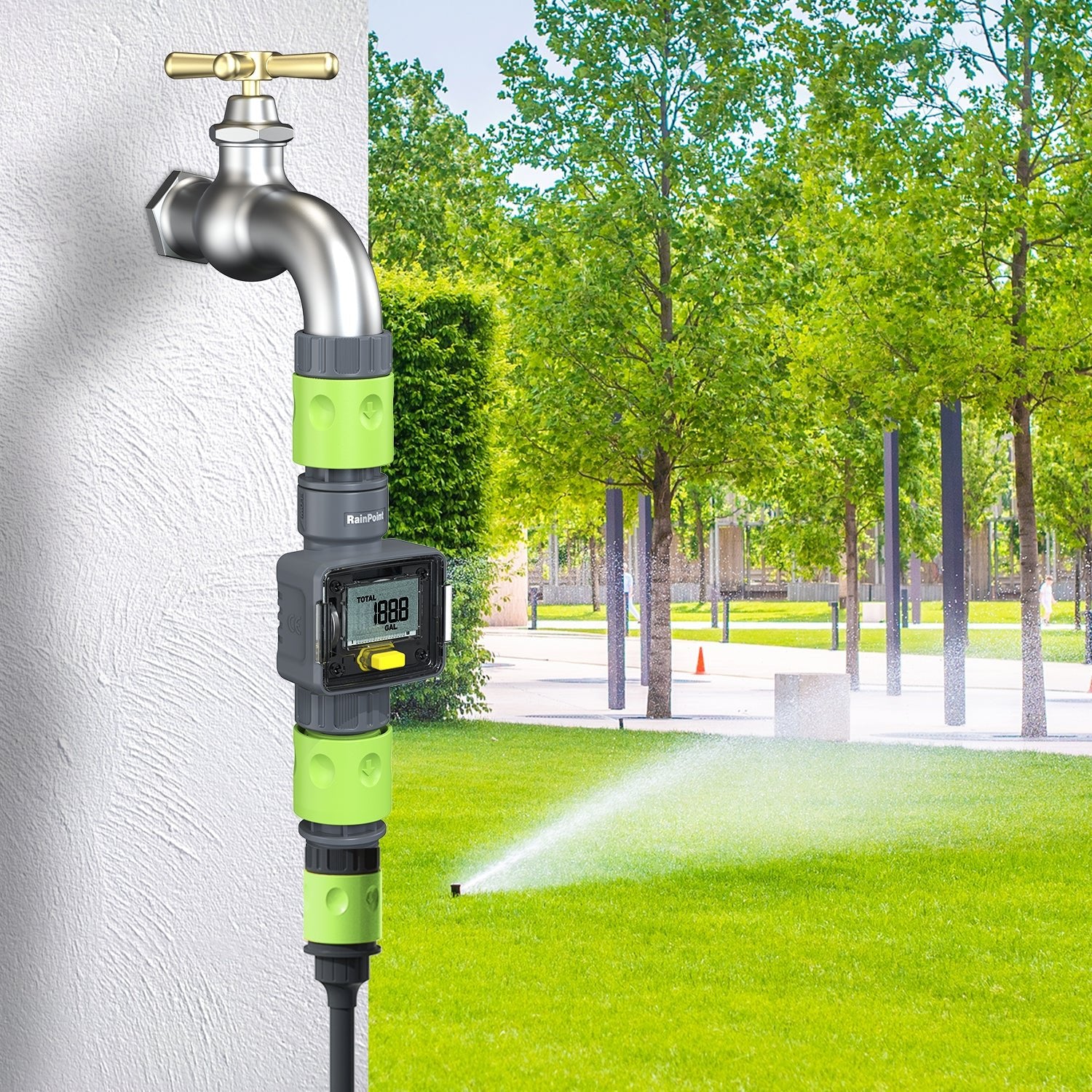 RainPoint ICS006 Digital Hose-End Water Flow Meter – Agromato